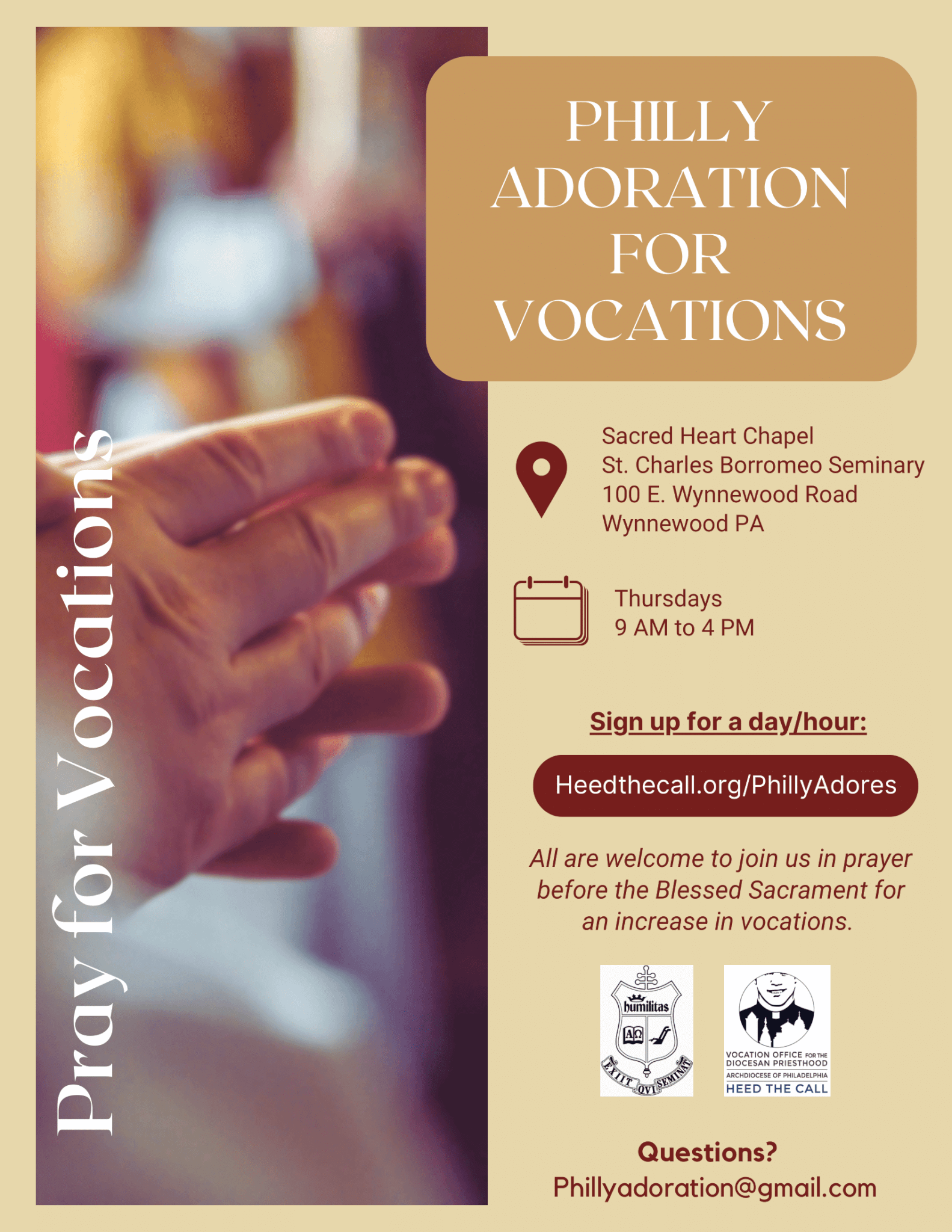 Weekly Adoration for Vocations on Thursdays | Saint Charles Borromeo ...